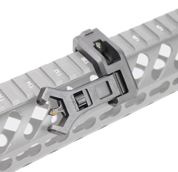 Foldable 45 Degree Fiber Optics Iron Sights Offset Front and Rear Sigh ...