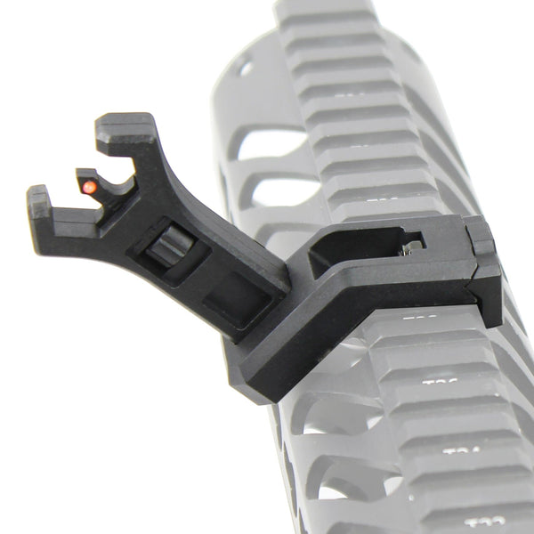 Foldable 45 Degree Fiber Optics Iron Sights Offset Front and Rear Sigh ...