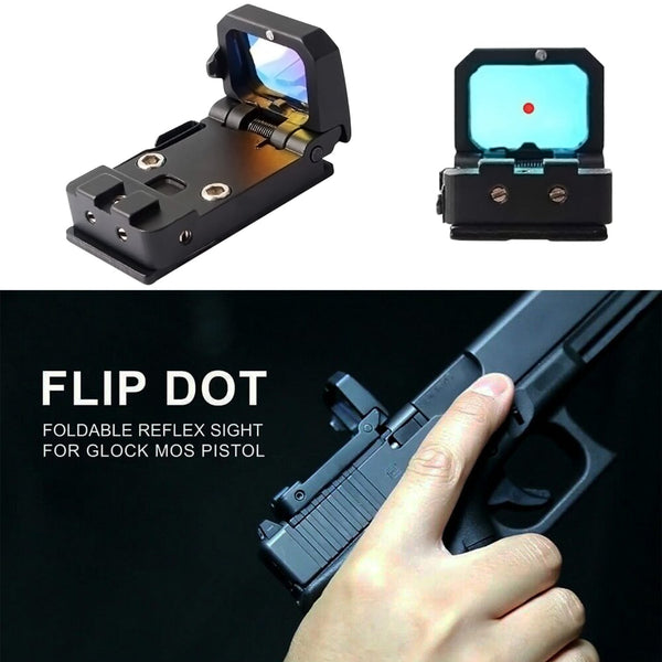 Mini Folding Flip Up Red Dot Sight Holographic Reflex Sight RMR For ...