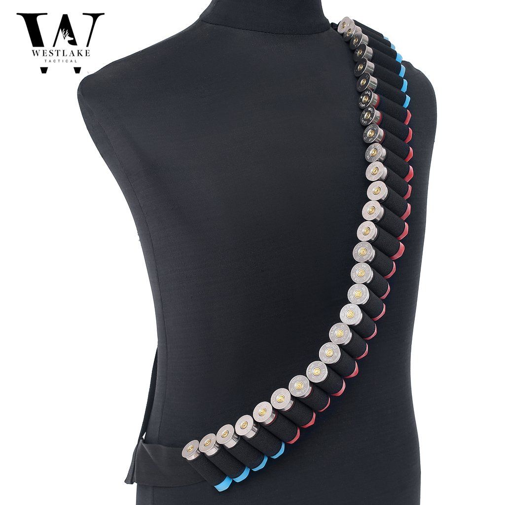 56 Round Shotgun Shell Bandolier Tactical Shotgun Shell Bandolier - 12 ...
