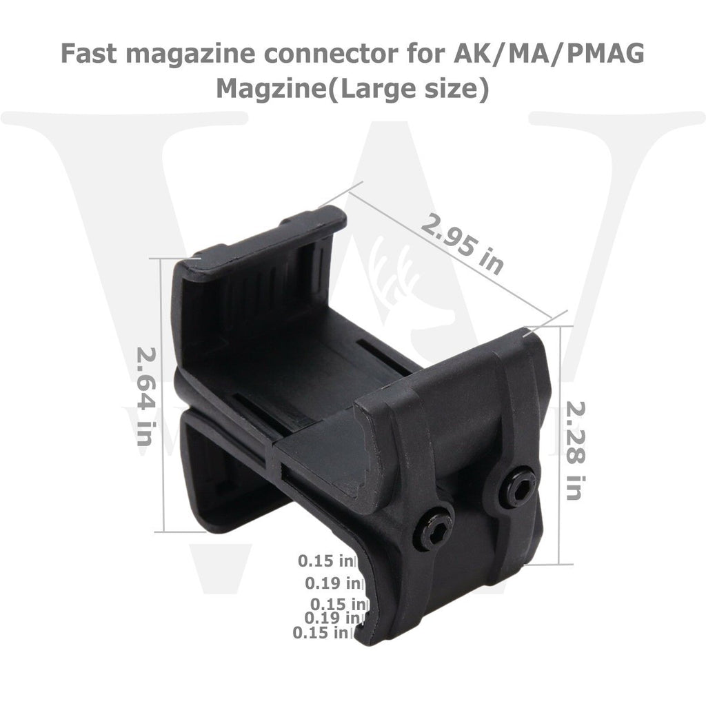 Tactical Magazine Coupler Parallel Connector Link Clamp Double Holder ...