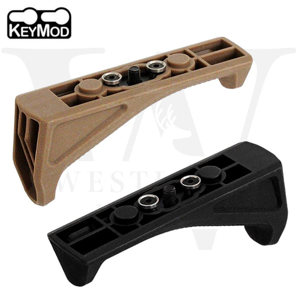 Tactical KeyMod Angled Forward Foregrip Fore Grip Forend Hand Stop Bla ...