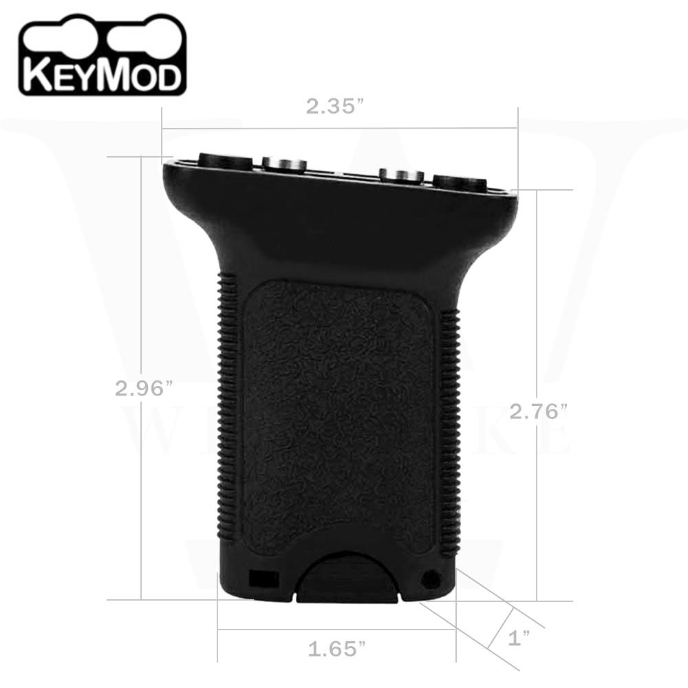 Tactical Keymod Foregrip Vertical Angel Short Grip with Storage Black ...