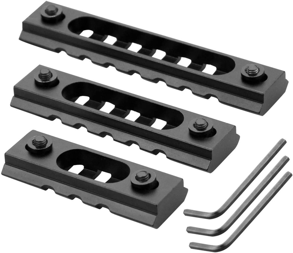 Lightweight Picatinny 3-Slot,5-Slot,7-Slot Rail Section Keymod Handgua ...