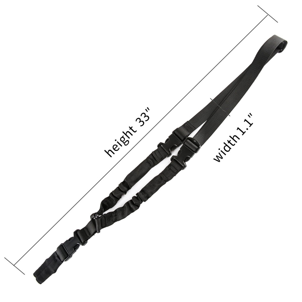 Single Point Gun Rifle Sling Bungee Strap w/ M-LOK Quick Release QD Sl ...