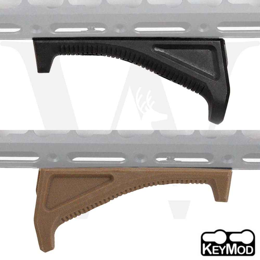 Tactical KeyMod Angled Forward Foregrip Fore Grip Forend Hand Stop Bla ...