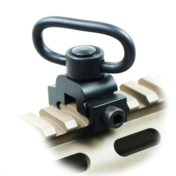 QD Sling Swivel Attachment with 20mm Picatinny Rail Mount Quick Releas ...