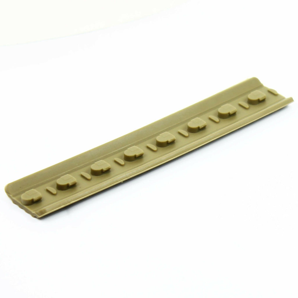 Pack of 6 Tan KeyMod Rail Cover Textured Anti Slip Soft Rubber Panels ...