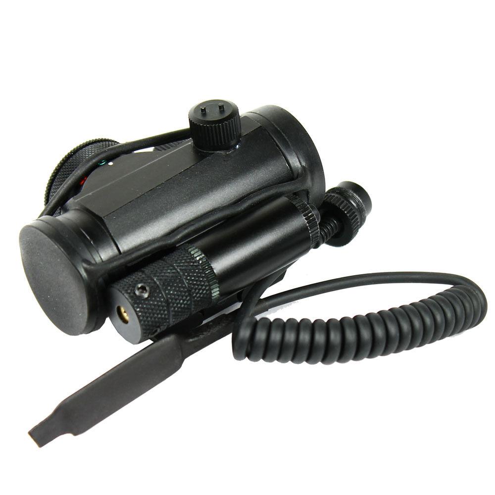 Tactical Reflex Green / Red Dot Sight Scope & Laser Sight Combo with R ...