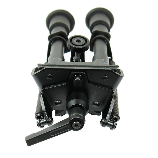 6" to 9" Adjustable Pivot / Rotating Spring Return Rifle Bipod Adjusta ...