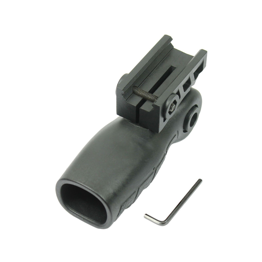Tactical Push-On QR Vertical Forward Folding Foregrip Grip for Picatin ...
