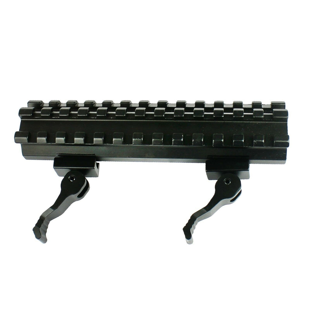 13 Slot Double Rail Quick Detach Picatinny Angle Mount Weaver Rail Sco ...