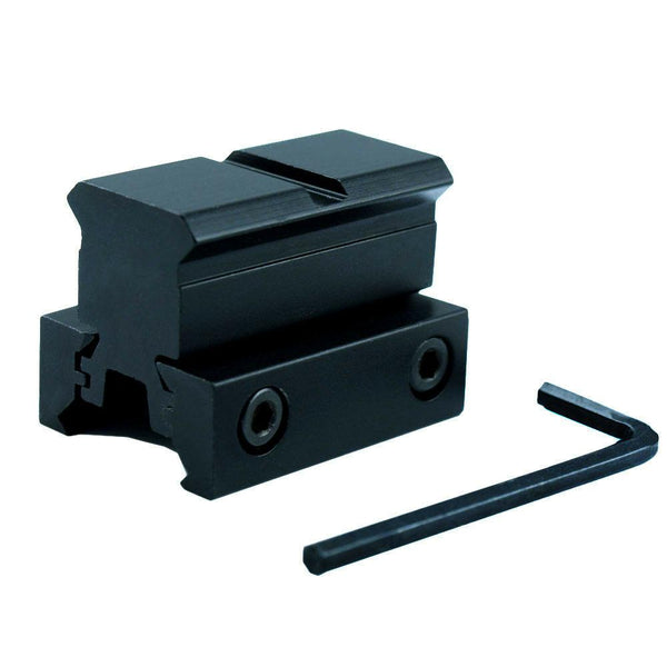 Flat Top Mini 1" Rail Riser Block Mount for Pictinney or 11mm Dovetail ...