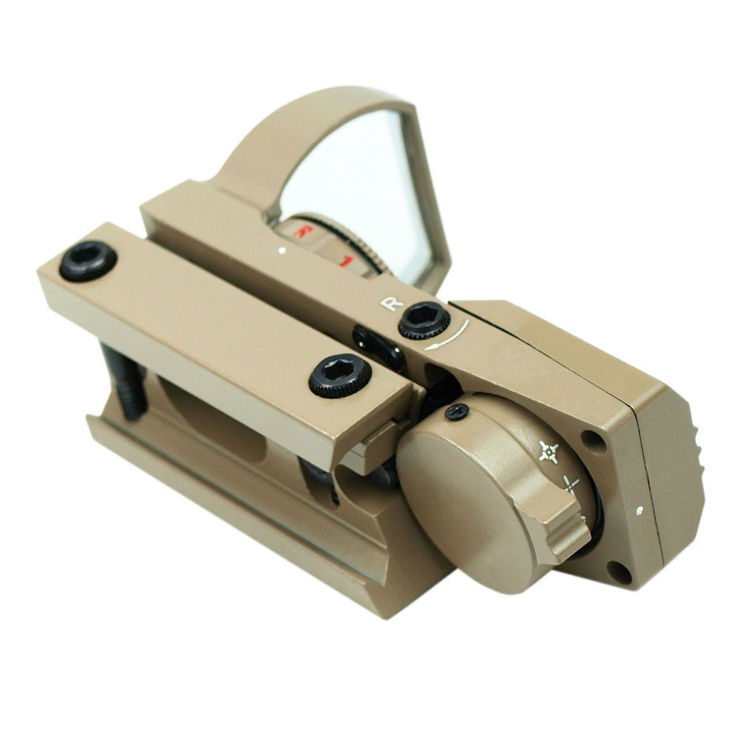 Tactical Holographic Reflex Sight Red - Green 4 Reticles with Rail Mou ...