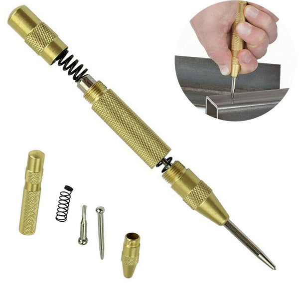 2PC Automatic Center Punch Strikes Surface Hammer Spring Loaded Window ...