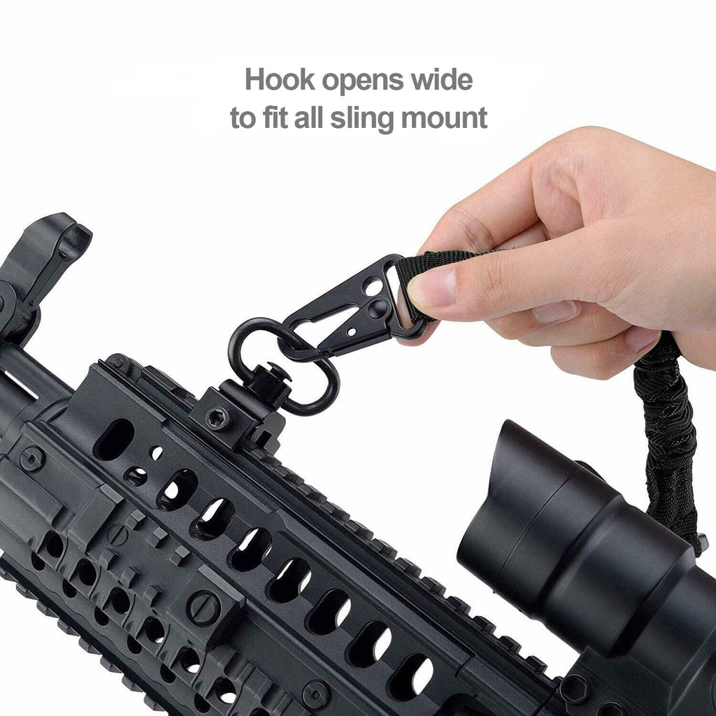 Single Point Gun Rifle Sling Bungee Strap w/ M-LOK Quick Release QD Sl ...