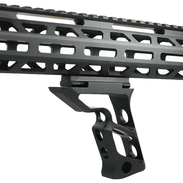 Skeletonized Tactical Foregrip Angled Grip + 3" KeyMod Rail for KeyMod ...