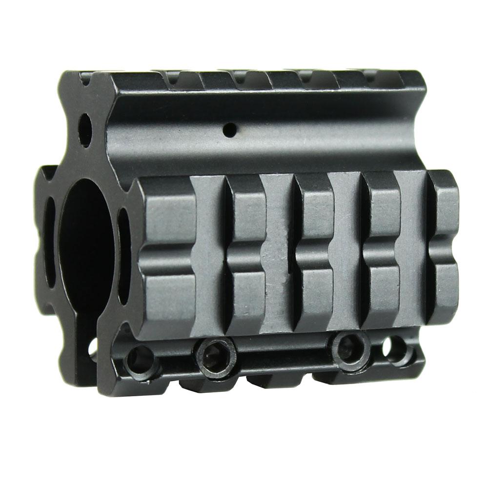 Gas Block Clamp on Barrel Mount w/ Quad Rail 5.56/223 Gas Block & Roll ...