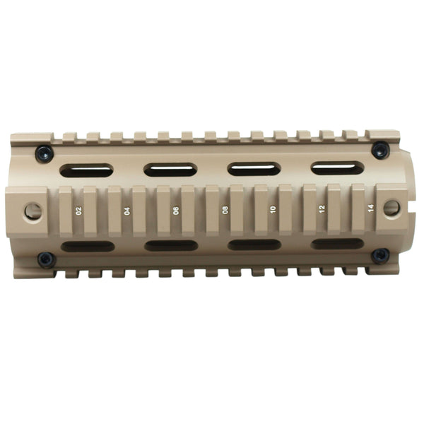 6.7" Handguard Picatinny Quad 20mm Rail Mount for Rifle Hunting Tan ...