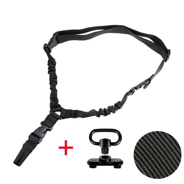 Single Point Gun Rifle Sling Bungee Strap w/ M-LOK Quick Release QD Sl ...