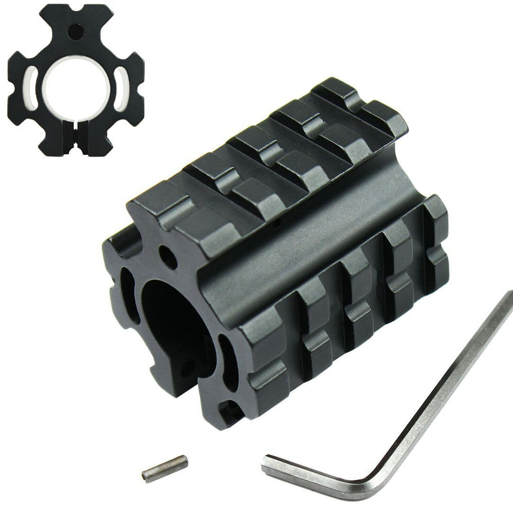 Gas Block Clamp on Barrel Mount w/ Quad Rail 5.56/223 Gas Block & Roll ...