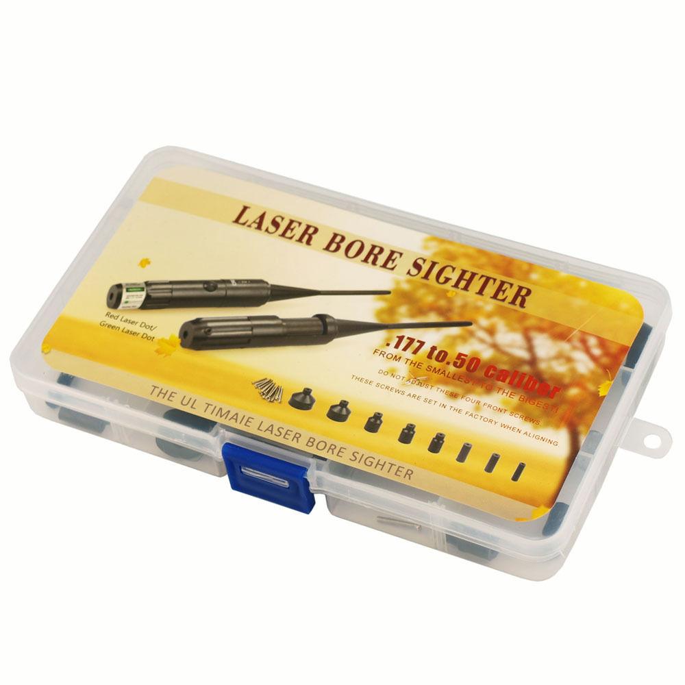 Green Laser BoreSighter kit for .22 to .50 Caliber Rifles Handgun Bore ...