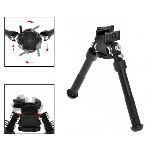 Rifle Bipod Quick Detach Mount 6.5-9" Adjustable Fit 20mm Picatinny Ra ...